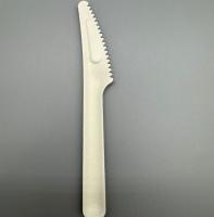 China Eco-Friendly Compostable Pulp Paper Disposable Steak Cutter Serrated Knife for sale