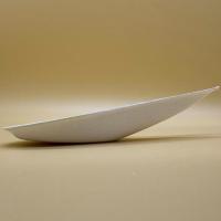 China Western Restaurant Seasoning Plate Hot Pot Buffet Snack Plate Paper Pulp Spoon Of Caviar for sale