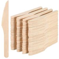 China Custom Logo Wooden Cutlery For Picnic Party Or Restaurant Take-Away Disposable Wood Knife for sale