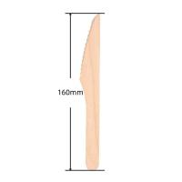 China Custom Logo Wooden Cutlery For Picnic Party Or Restaurant Take-Away Disposable Wood Knife for sale