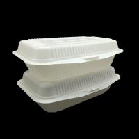 China Custom Logo Take Away lunch Boxes Container Restaurant Plastic Disposable Food Container for sale