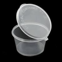 China Eco Friendly 1/2/3/4/5/6oz Sauce Container PLA Plastic Portion Cups With Lids For Foods for sale