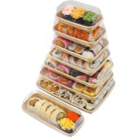 China Kraft Paper Sushi Box Manufacturers Custom Sizes  Disposable Takeout Sushi Box for sale