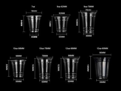 China 7oz/8oz/9oz/10oz/12oz PLA Degradable Coffee Milk Tea Cup Custom Logo PLA Cup With Lid for sale