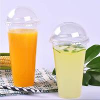 China 8OZ 12oz 16oz 20oz 24oz Bubble Tea Boba Beverage Coffee Clear PLA Cup for sale