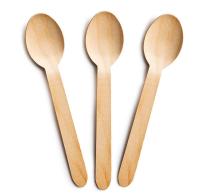 China Biodegradable Disposable Wooden Cutlery Set 100% Eco Friendly Compostable Wooden Food Spoon for sale