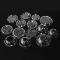 China Food Grade PLA Plastic Arched Dome Lid Disposable Clear Ice Cream Slushy Lids for sale