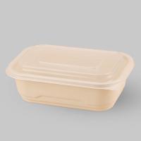 China The new design of take-out food packaging lunch box corn starch 500ml rectangular food container for sale