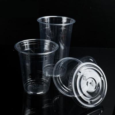 China Eco-Friendly PLA Cup And Lid With Custom Logo 100% Biodegradable PLA Compost Cup for sale