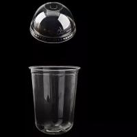 China Cold Drinkware PLA Different Capacities Disposable Plastic Cups With Logo Print for sale