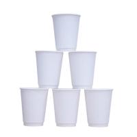 China 7oz/8oz/9oz/10oz/12oz/14oz/16oz Custom Disposable Coffee White Drink Paper Cup Single Wall Paper Coffee Cup for sale