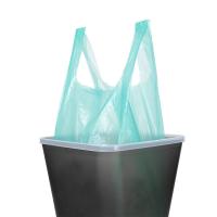 China Colored Commercial Heavy Duty Flat Seal Trash Bin Plastic Garbage Trash Bag for sale