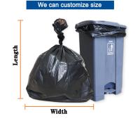 China 30 Gallon Black Plastic Garbage Bag Plastic Trash Bag Plastic Dustbin Liners On Roll for sale