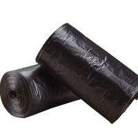 China Custom Design Disposable Biodegradable Black Trash Bags High-Capacity Household Garbage Bags Wholesale Printing Bags for sale