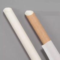 China Paper Straws Drinkware Accessories Plain White Paper Straws Wholesales for sale