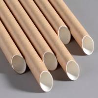 China Paper Straws Drinkware Accessories Plain White Paper Straws Wholesales for sale