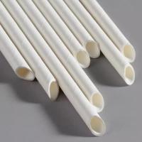 China Paper Straws Drinkware Accessories Plain White Paper Straws Wholesales for sale