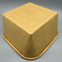 China Disposable Food Container Biodegradable Take Away Fast Food Kraft Paper Salad Bowl With Lids for sale