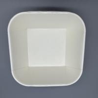 China Square Box Biodegradable Disposable Suitable Paper Square Bowl With Lid For Health Food for sale
