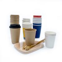 China 8oz Compostable Coffee Cups Paper To Go Cups Dia 80mm PE Coating for sale