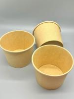 China Disposable Multi Size Soup Cup Kraft Paper Bowl Food Packing Containers with Lids for sale