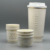 China Custom Takeway Portable Kraft Craft Cup Hotel Restaurant Paper Coffee Cups Double Wall With Lids for sale