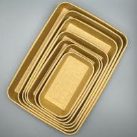 China Eco Paper Catering Take Away Food Tray Burger Fried Chicken Fries Sushi Packaging Supplies for sale