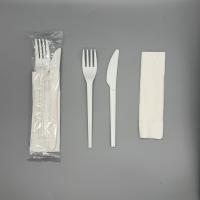 China Biodegradable Cutlery Composable PLA Airline Dispos Plastiable Biodegradablec Cutlery for sale
