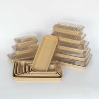 China Kingwin Disposable Recycle Food Grade Container Packaging Brown Paper Fast Food Take Away Takeaway Kraft Paper Food Lunch Box for sale