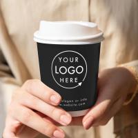 China Customized Biodegradable Disposable Coffee Paper Cup Single Double Ripple Wall Paper Coffee Cups With Lids for sale