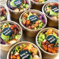 China Customized Biodegradable Noodles Salad Fast Food Packaging Disposable Kraft Salad Cardboard Hot Food Salad Soup Paper Bowl for sale