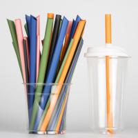 China Coloured Compostable Individually Wrapped PLA Disposable Straws Biodegradable Straight PLA Straws for sale