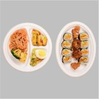 China Environmental Friendly Degradable Disposables Dinnerware Tableware Compostable Bagasse Paper Plate Pulp Bagasse Plate for sale