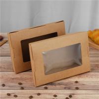 China Wholesale Kraft Paper Food Box Salad Fruit Takeaway Box Lunch Packaging Box With Clear Window for sale