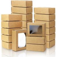 China Wholesale Kraft Paper Food Box Salad Fruit Takeaway Box Lunch Packaging Box With Clear Window for sale