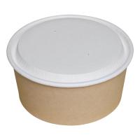China Disposable Paper Bowl Paper Lid With Lid Recyclable for Hot Food for sale