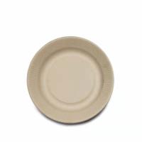 China Wholesale Compostable Dessert Pulp Paper Plates Party Dinner Birthday Round Paper Tray Disposable for sale