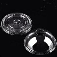 China In Stock Disposable Clear Pet Plastic Bubble Tea Cup Lids for sale