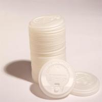 China Customizable Disposable PLA Plastic Cup Lid 6oz 8oz 12oz Cold / Hot Coffee Drinking Cup Lid for sale