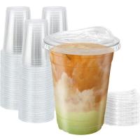 China Customizable Disposable PLA Plastic Cup Lid 6oz 8oz 12oz Cold / Hot Coffee Drinking Cup Lid for sale