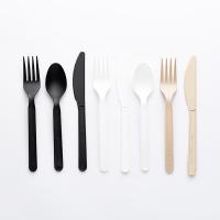 China Compostable 100% Biodegradable Disposable CPLA Cutlery Set With Box CPLA Knife for sale