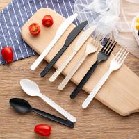 China Compostable 100% Biodegradable Disposable CPLA Cutlery Set With Box CPLA Knife for sale