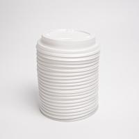 China Custom Disposable Plastic CPLA Lids Compostable Coffee Lid PLA Biodegradable Cup Lid for sale