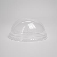 China Custom Disposable Plastic CPLA Lids Compostable Coffee Lid PLA Biodegradable Cup Lid for sale