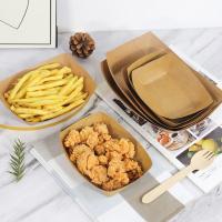 China Versatile Kraft Paper Boat Tray Oven,burger Holder Box for sale