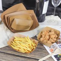 China Versatile Kraft Paper Boat Tray Oven,burger Holder Box for sale