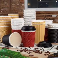 China Custom Logo Printed Double Wall Bio-Degradable Paper Cups for sale