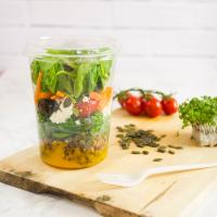 China Customized  PLA Salad Cup Compostable Transparent Clear Cold Frozen Food Packaging PLA Cups With Lid for sale