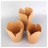 China Compostable Eco-Friendly Boxes Fast Food Noodle Takeout Paper Packaging Box Food Container Kraft Box for Noodle for sale