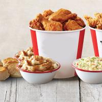 China Custom Logo Printed Food Grade Popcorn Tub Cup Disposable Fried Chicken Packing Bucket Barrel for sale